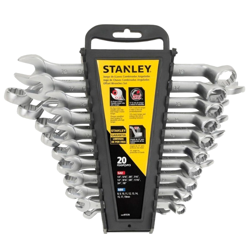 JGO. LLAVES COMBINADAS STANLEY MM 20 PCS.