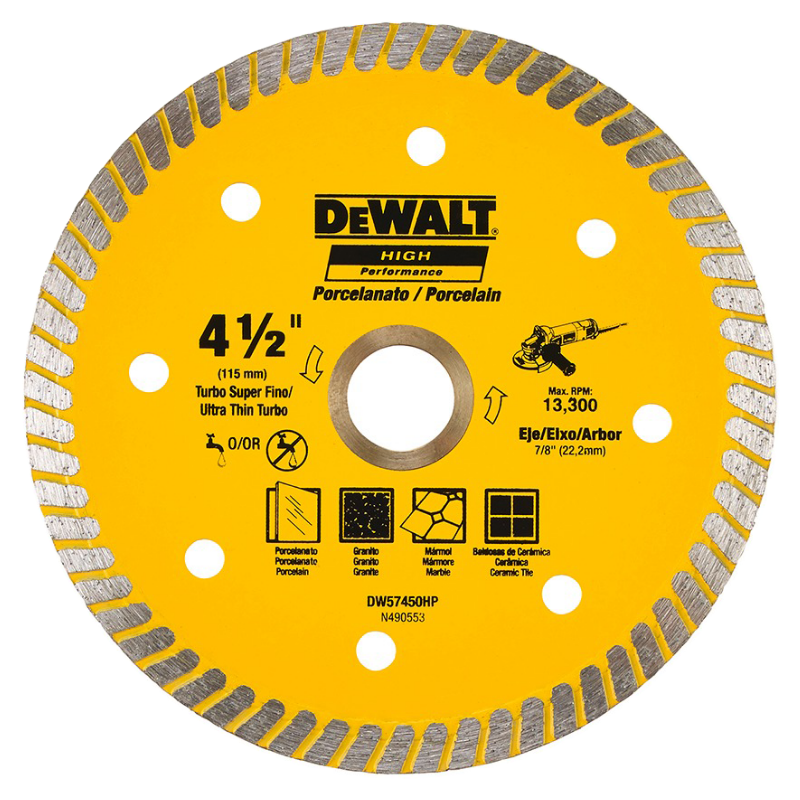 Disco Diamant.Dewalt 115mm Turbo Super Fino - Dewalt