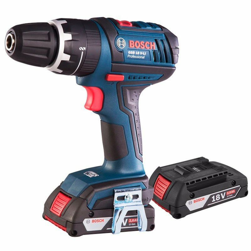 Taladro Atornillador Percutor Bosch Inalámbrico GSB 18V-LI - 18v + 2 ...