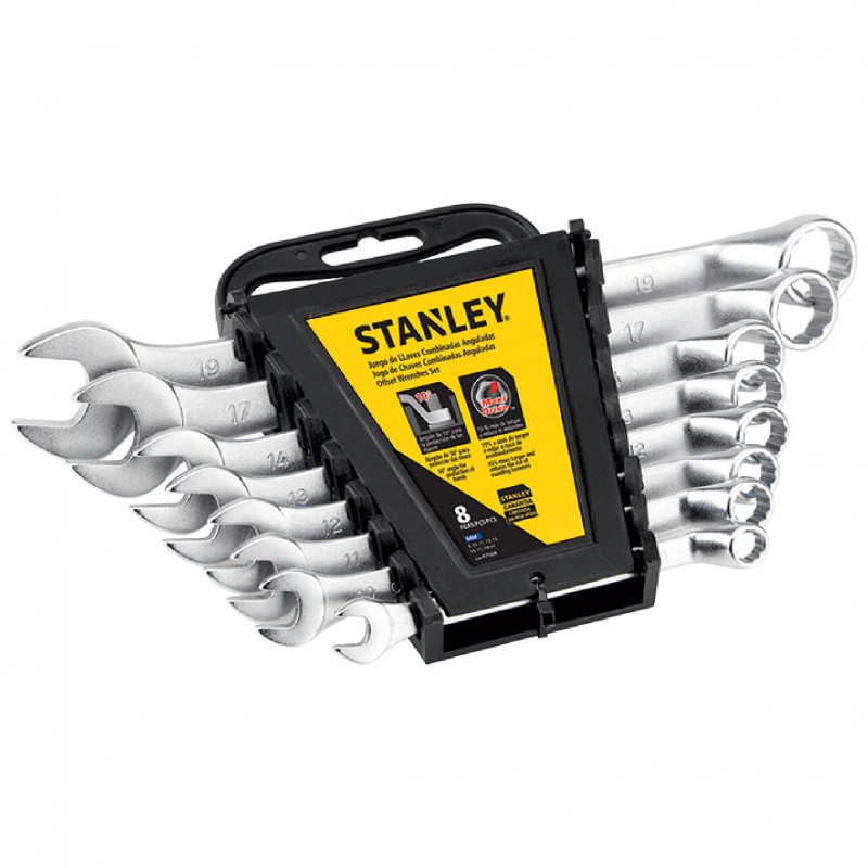 JGO. LLAVES COMBINADAS STANLEY MM 8 PCS.