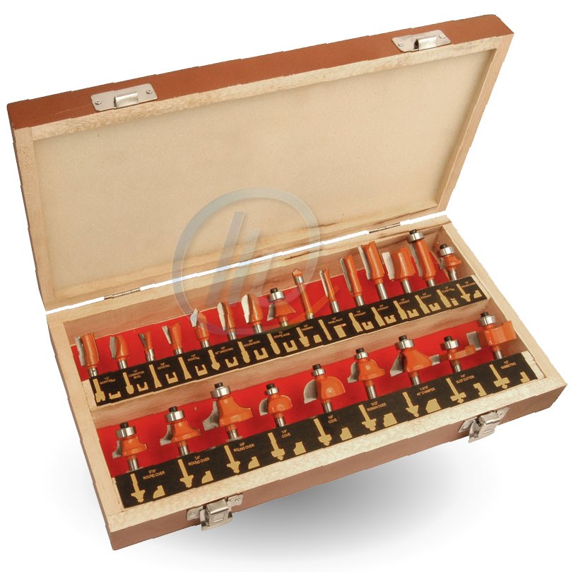 Juego Set De 24 Fresas Para Router Rebajador Tupi